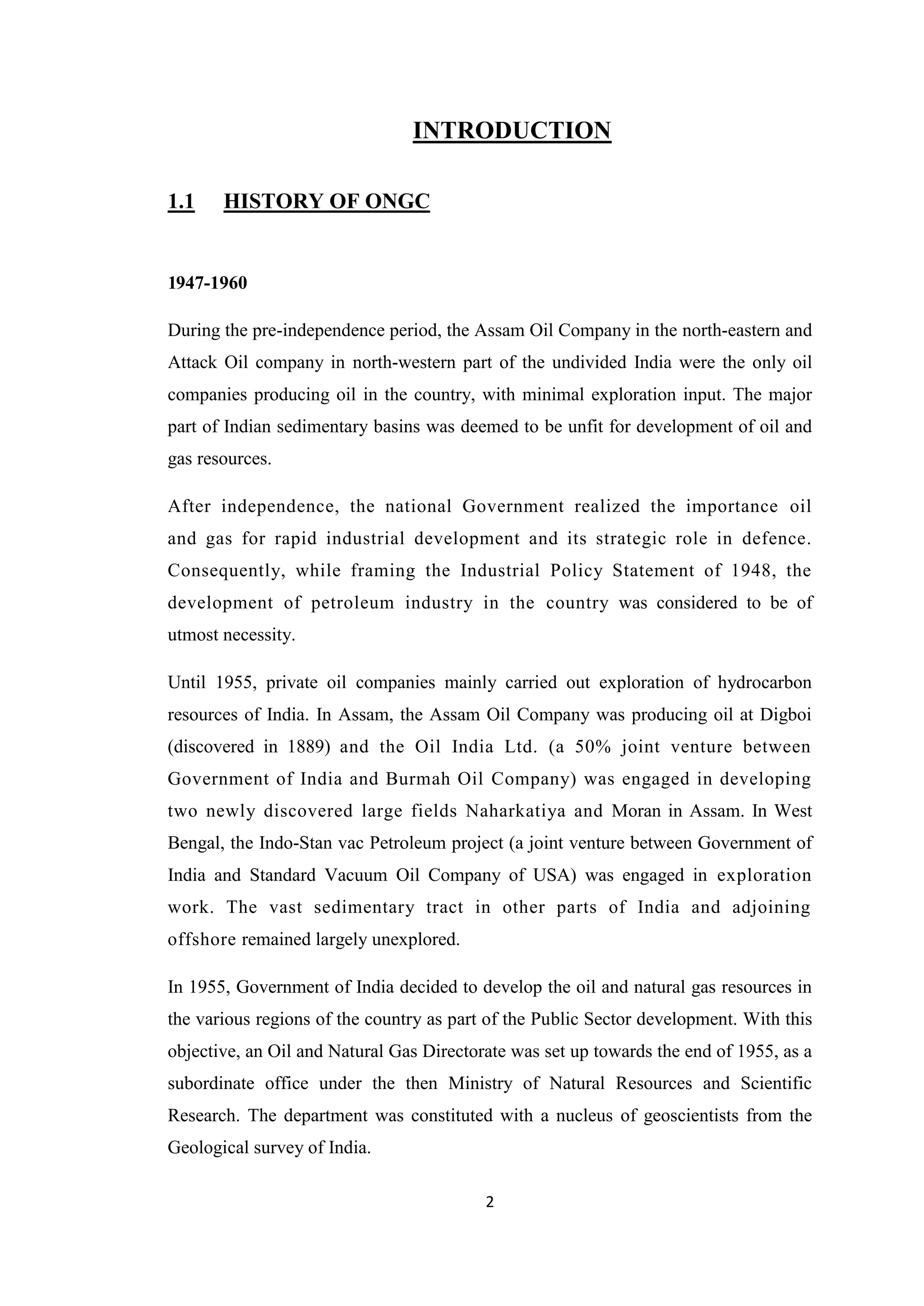 financial analysis of ongc Final project | PDF