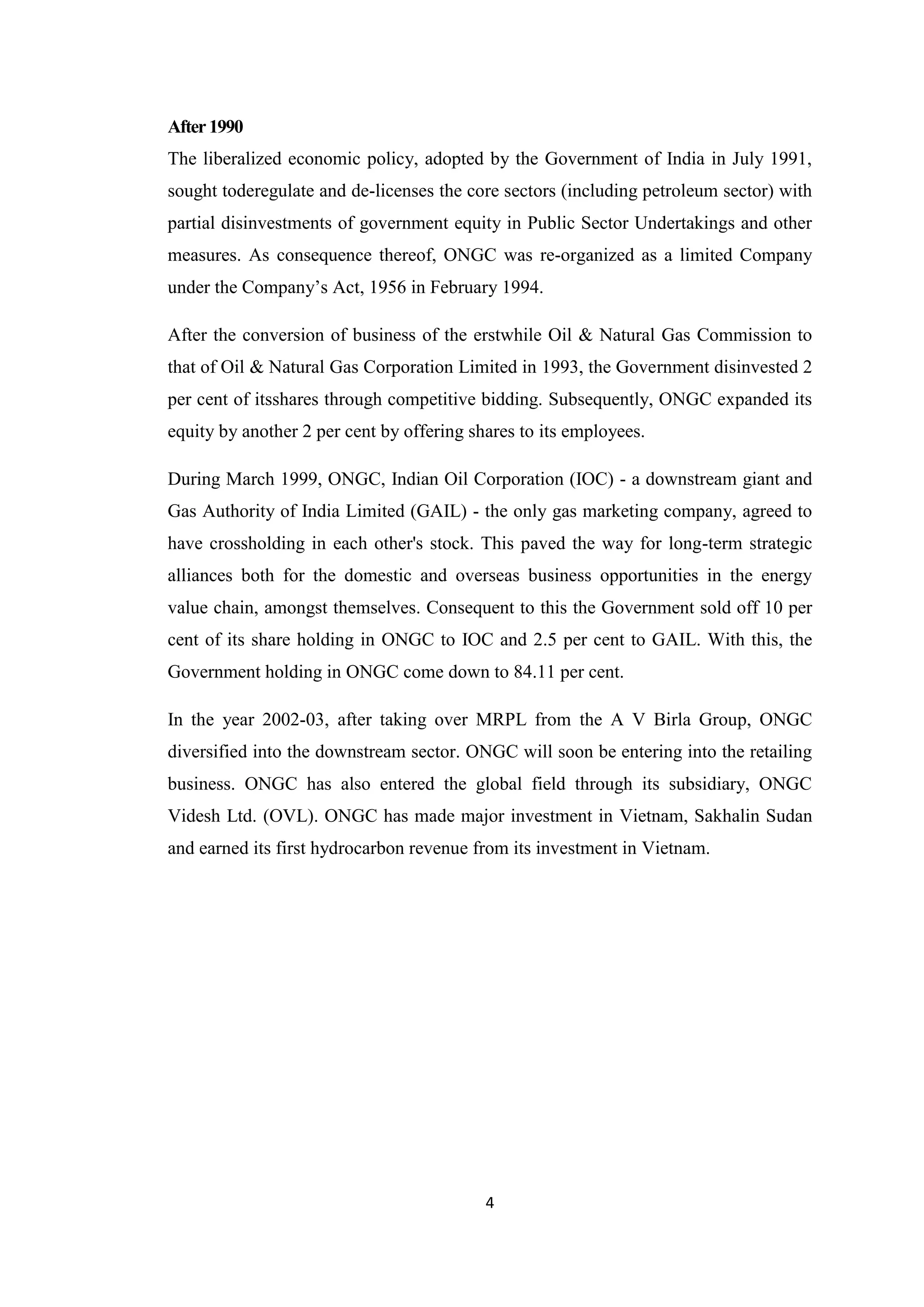 financial analysis of ongc Final project | PDF
