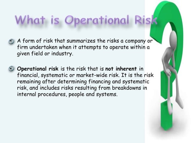 Operational Risk | PPT