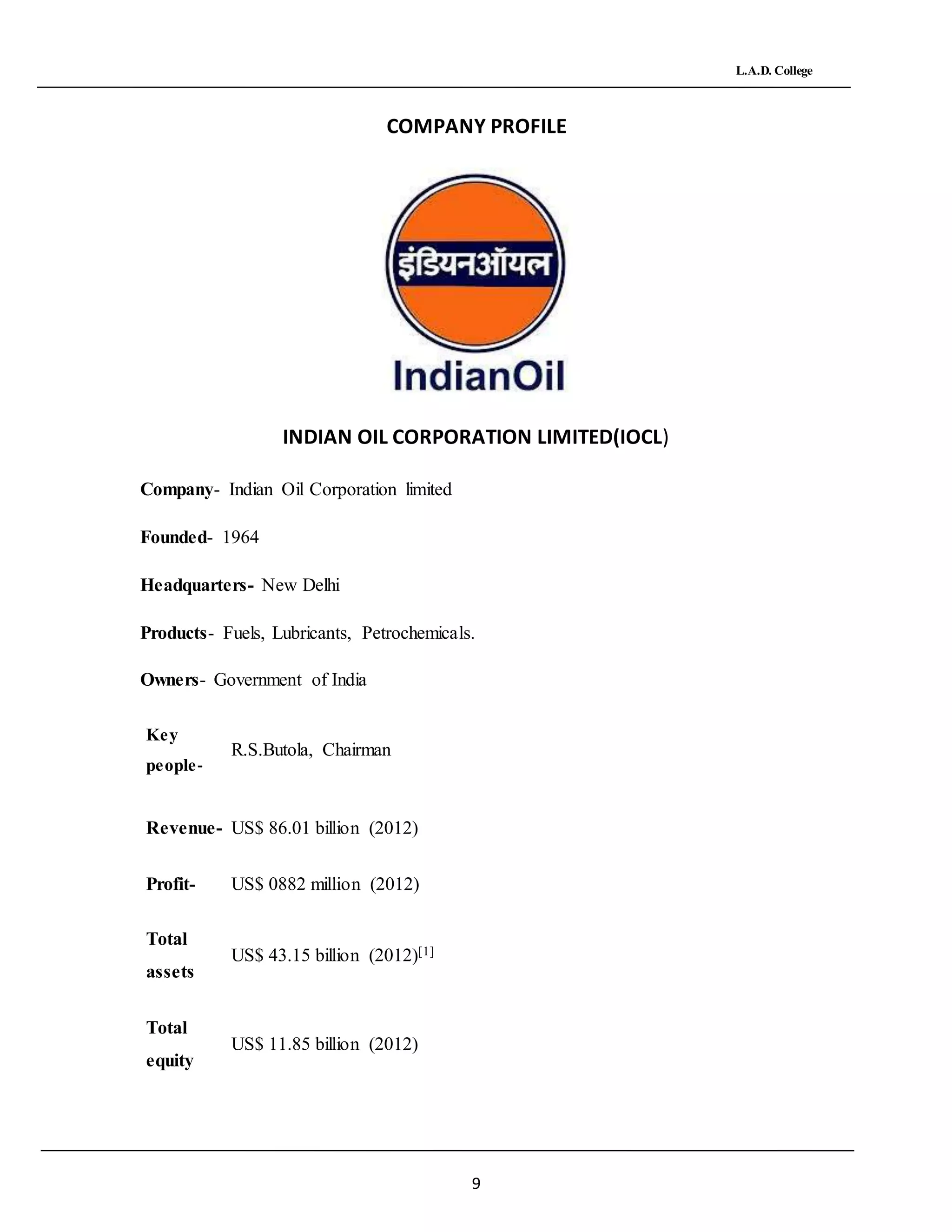 project on safety and prevention measures in petrol pumps of indianoil ...
