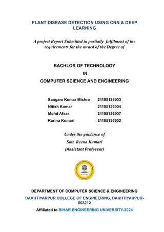 Plant deases detection to know about plant condition | PDF