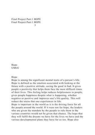 Final Project Part1 HOPEFinal Project Part1 HOPE .docx