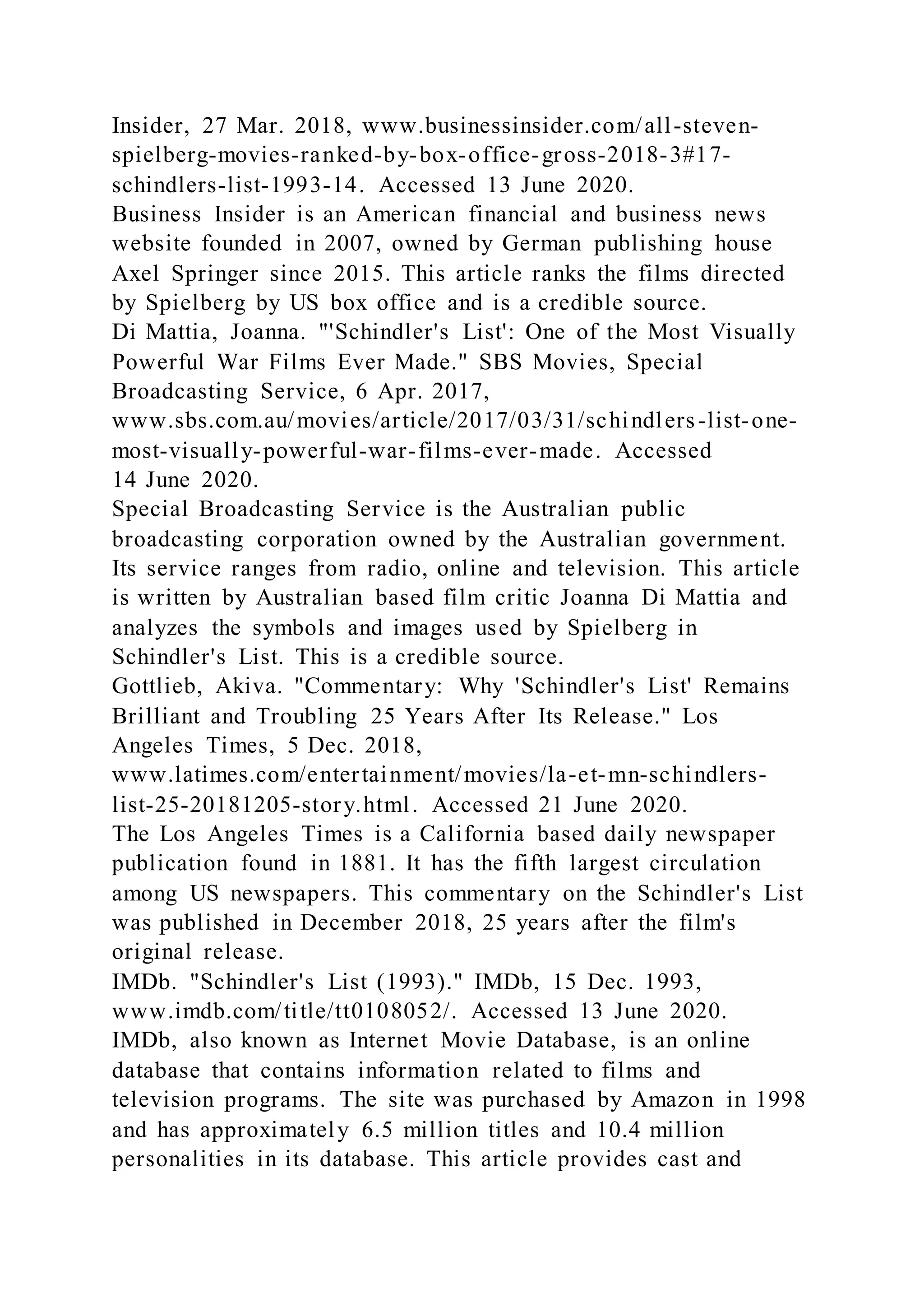 Final Project Part 2Cinematic Analysis of Schindler’s ListAlph | DOCX