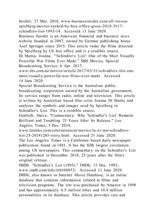 Final Project Part 2Cinematic Analysis of Schindler’s ListAlph | DOCX