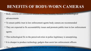 The Impact of Body-Worn Cameras on Police Transparency, Public Trust ...