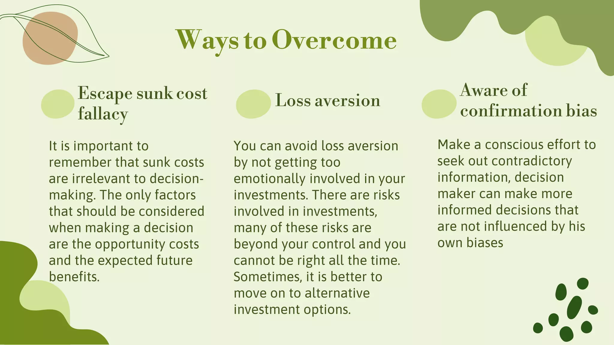 Escalation of commitment | PPTX