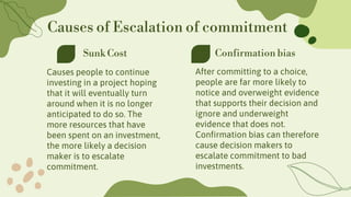 Escalation of commitment | PPTX