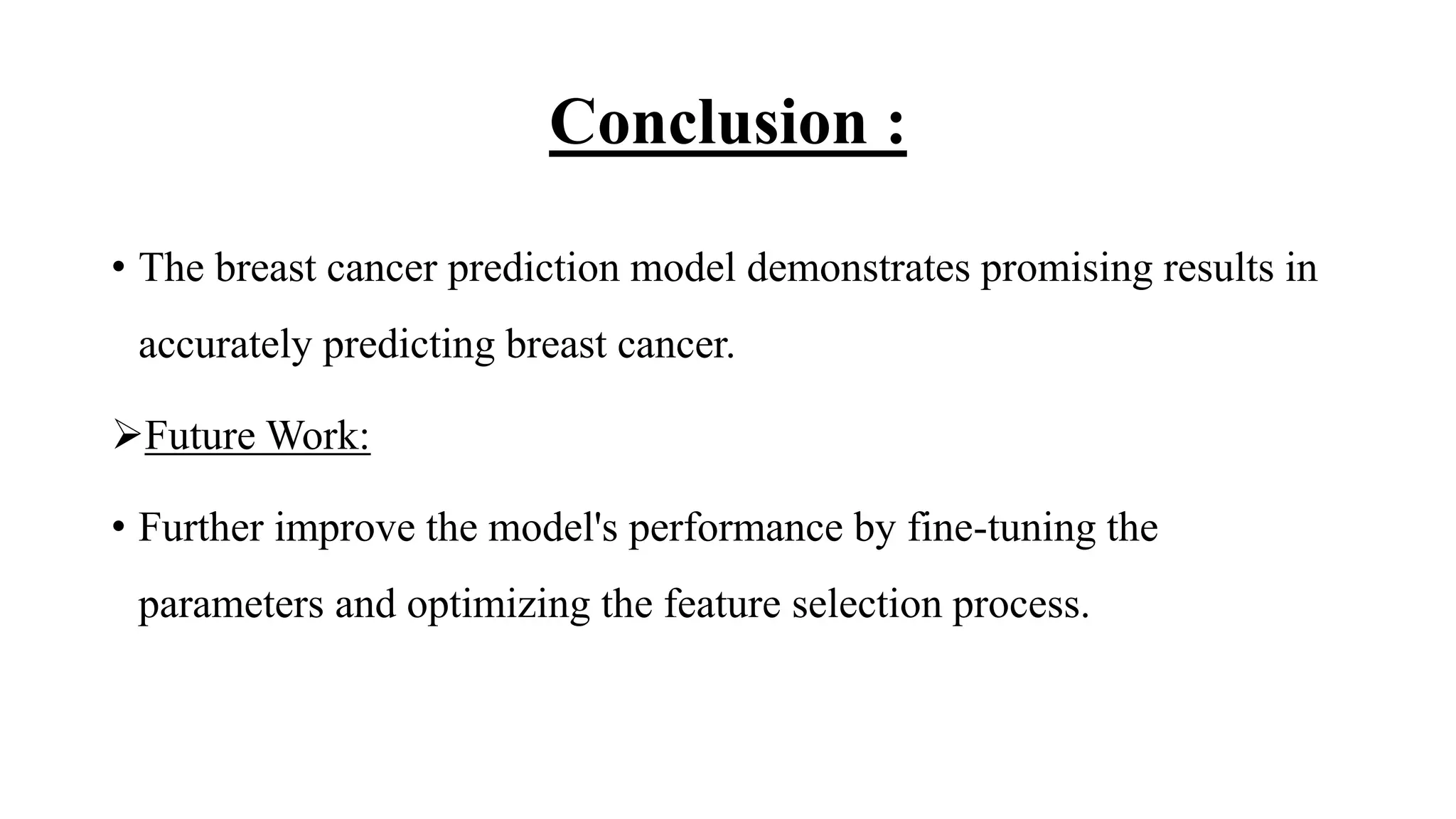 Prediction For Breast Cancer Using Various Machine Learning Algorithms Pptx