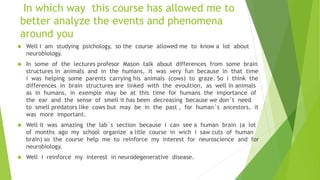 Final Project for Neurobiology Course. | PPT