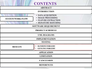 Fraud Detection Using Signature Recognition | PPTX