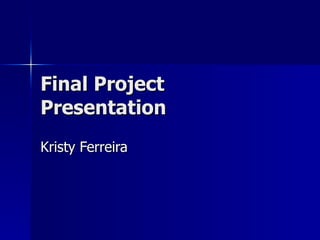 Final project presentation | PPT