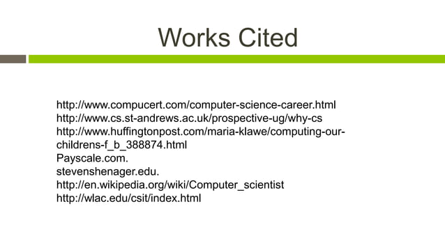 Computer Science | PPTX | Computing | Technology & Computing