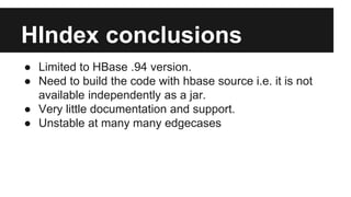 HBase Secondary Indexing | PPTX