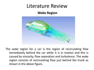 DESIGN AND AERODYNAMIC ANALYSIS OF A CAR FOR REDUCING DRAG FORCE and ...