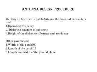 Final patch antennaProject Presentation.pptx