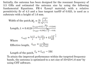 Final patch antennaProject Presentation.pptx