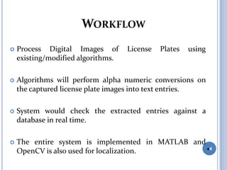 License Plate Recognition System | PPTX