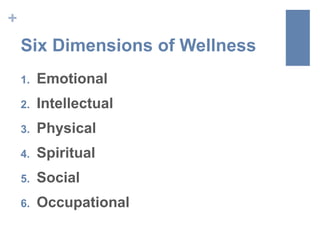 Six Dimensions of Wellness | PPTX