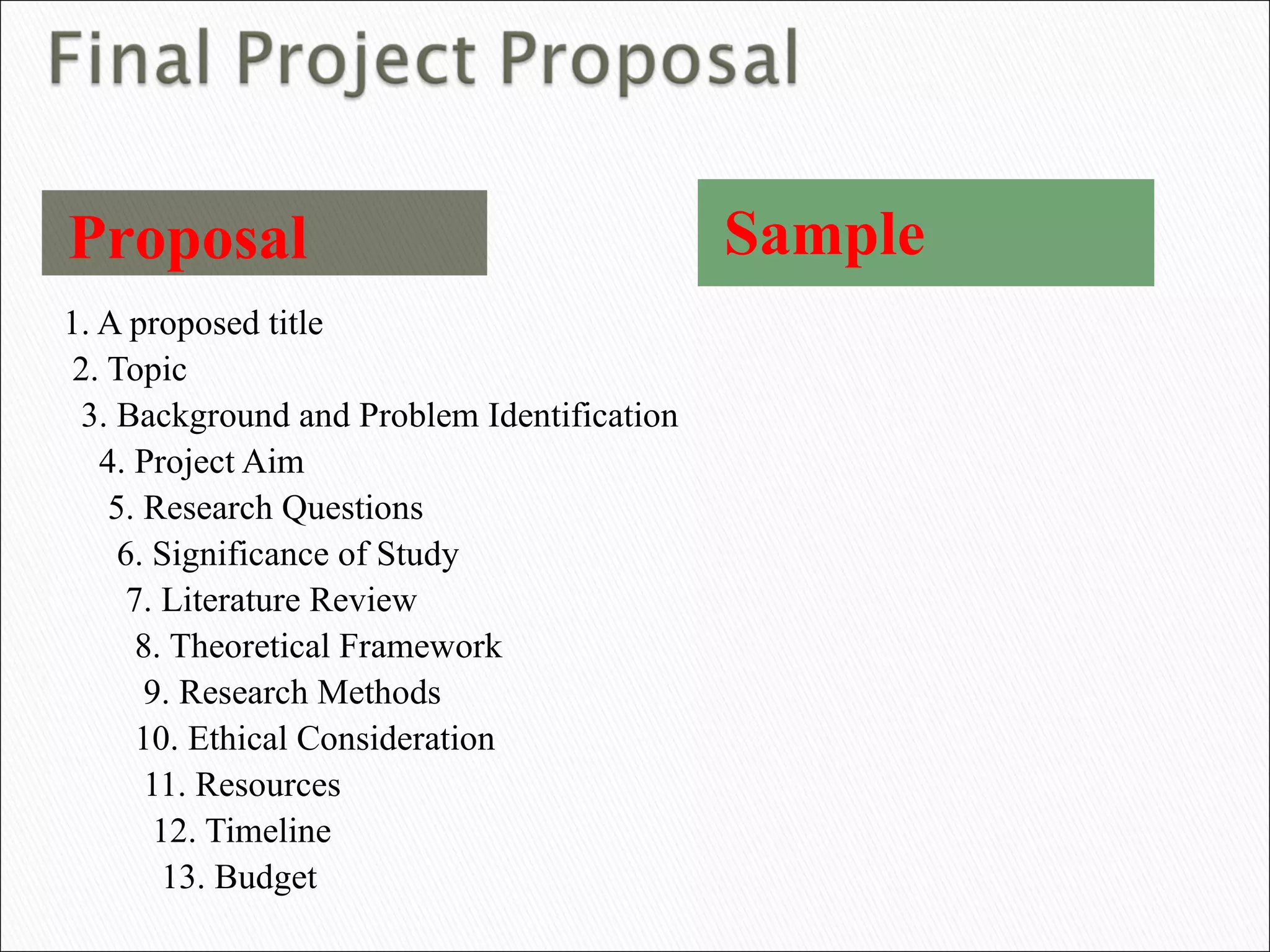 Final project proposal | PPT