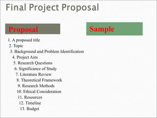 Final project proposal | PPT