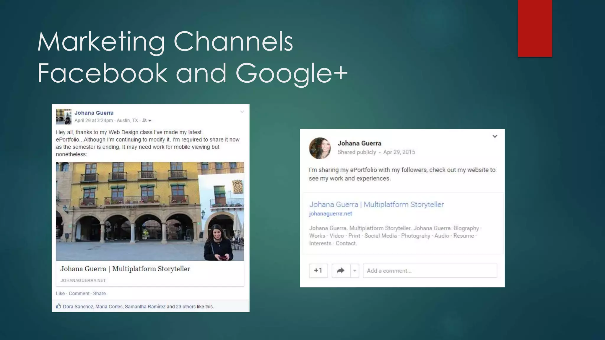 Final project: My ePortfolio | PPT