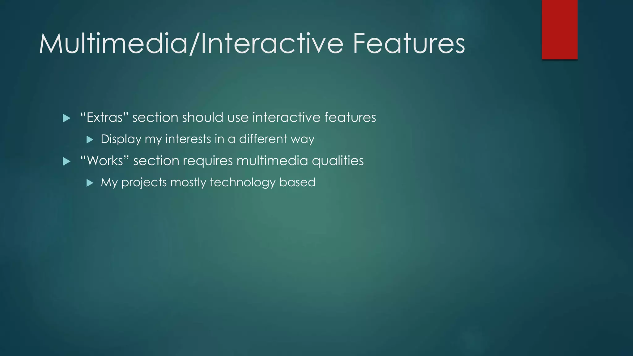 Final project: My ePortfolio | PPT