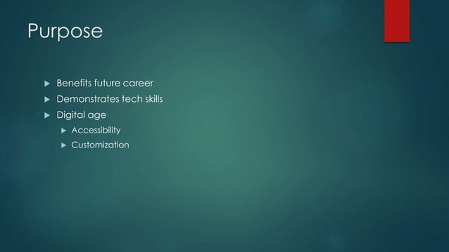 Final project: My ePortfolio | PPT