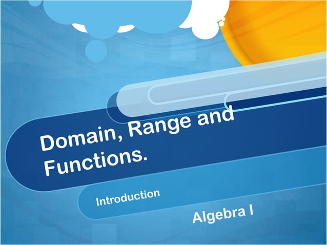 Intro to Domain, Range, and Functions. | PPTX
