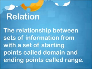 Intro to Domain, Range, and Functions. | PPTX