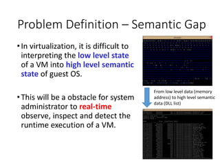 Bridging the Semantic Gap in Virtualized Environment | PPTX