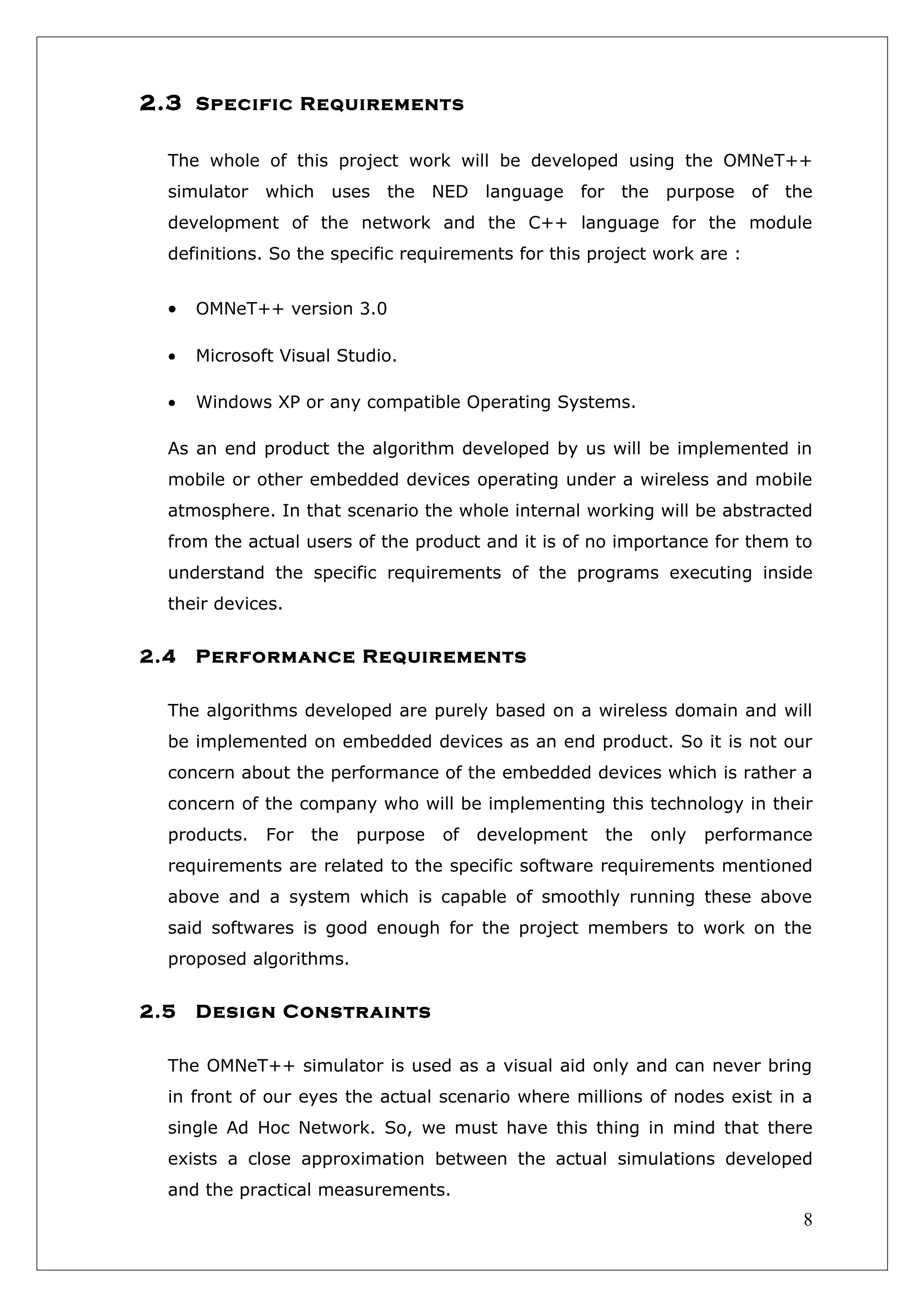 Final project report format | DOC