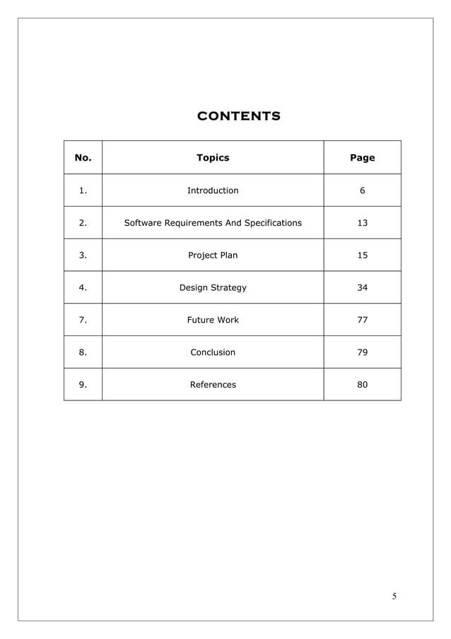Final project report format | DOC
