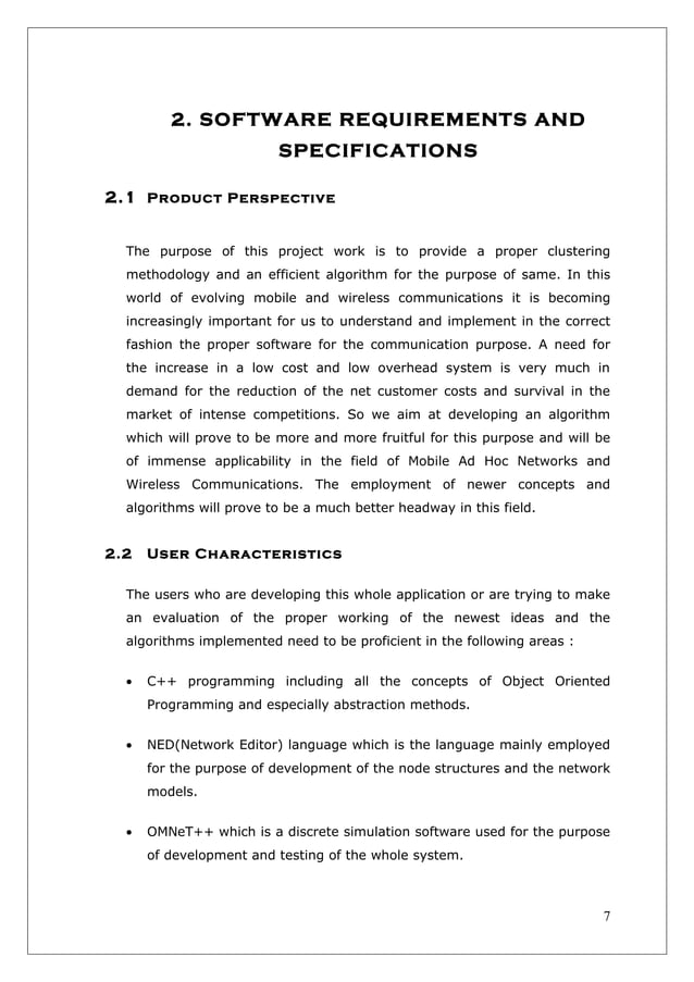 Final project report format | DOC