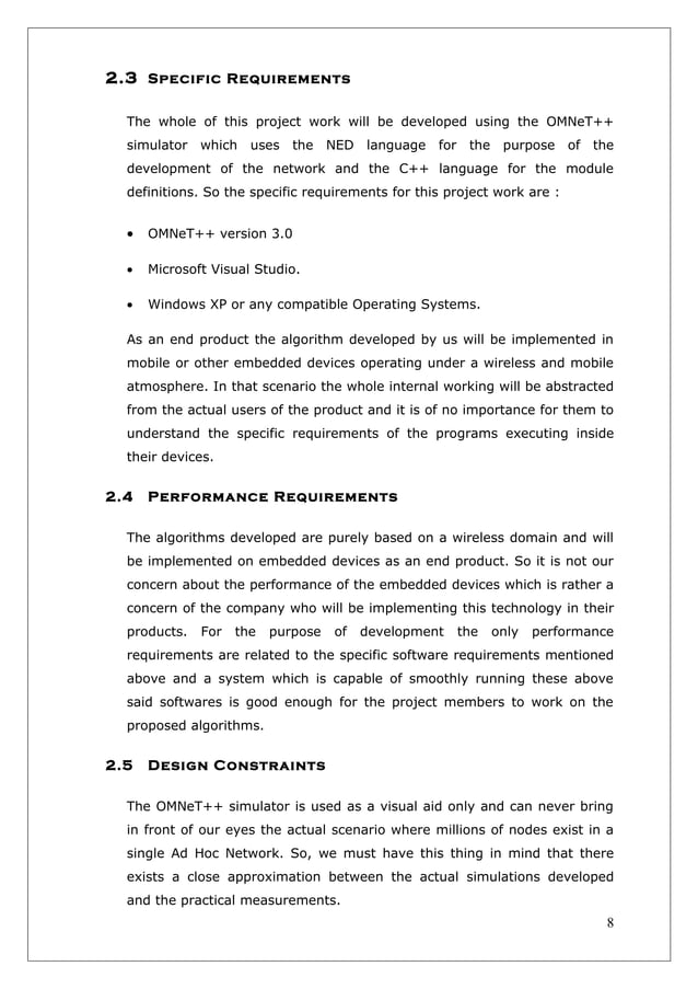 Final project report format | DOC