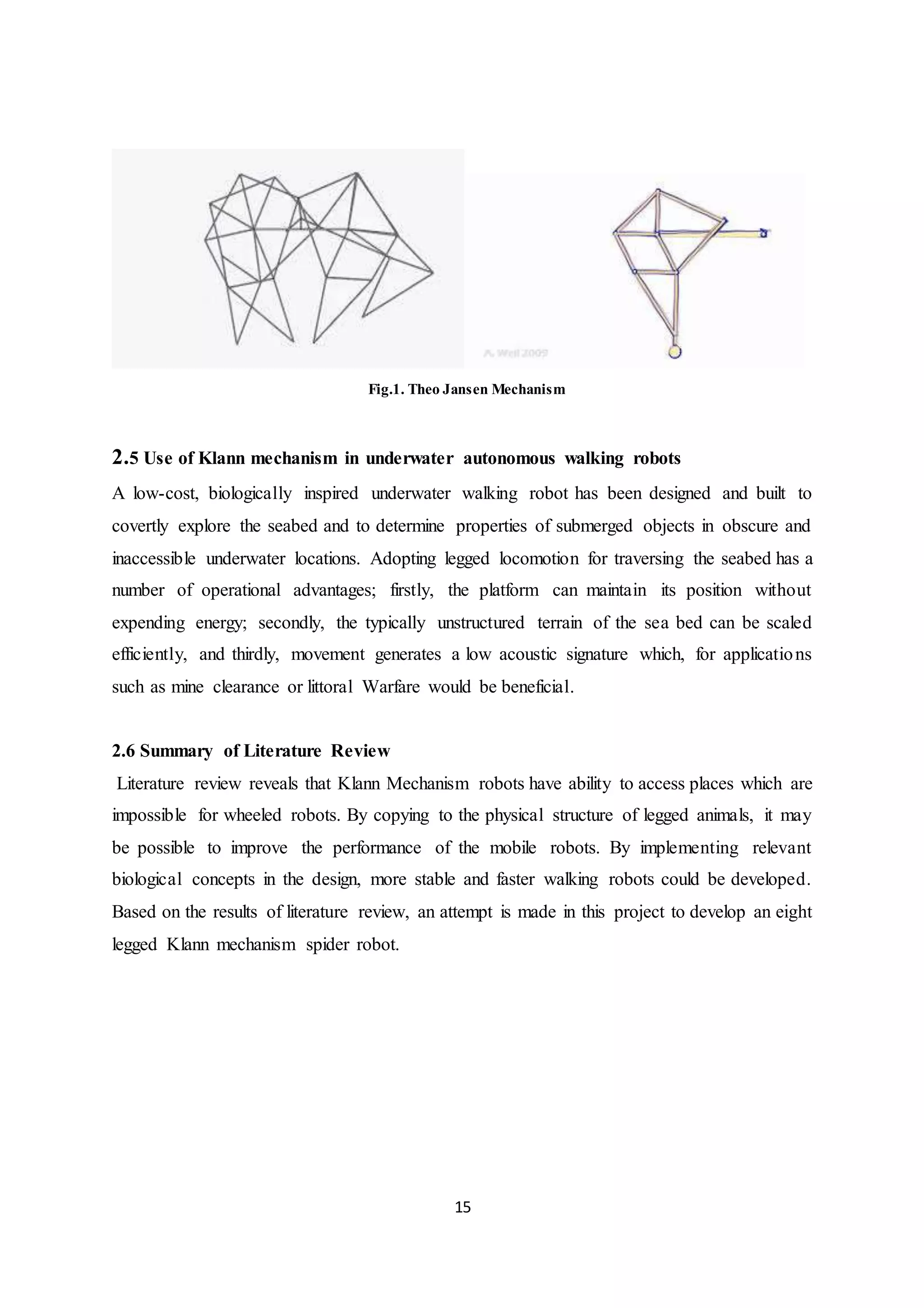mechanical spider robot by klann mechanism | DOCX