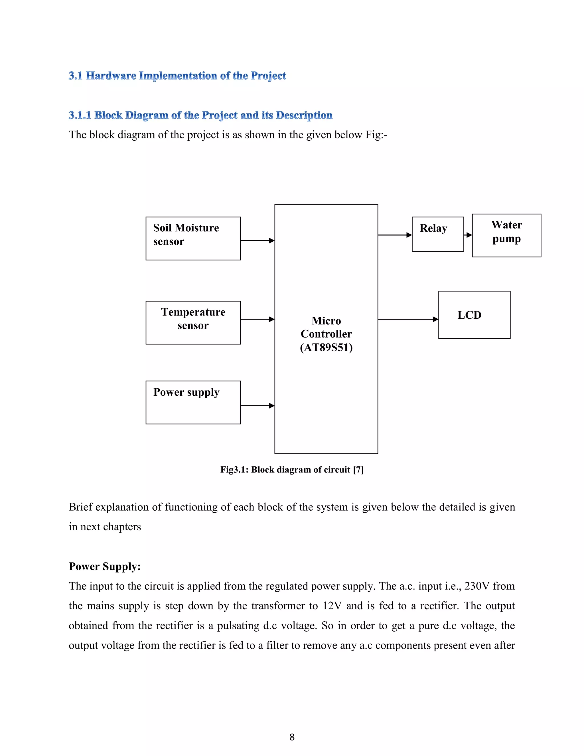 Automatic Irrigation System Project Report | PDF