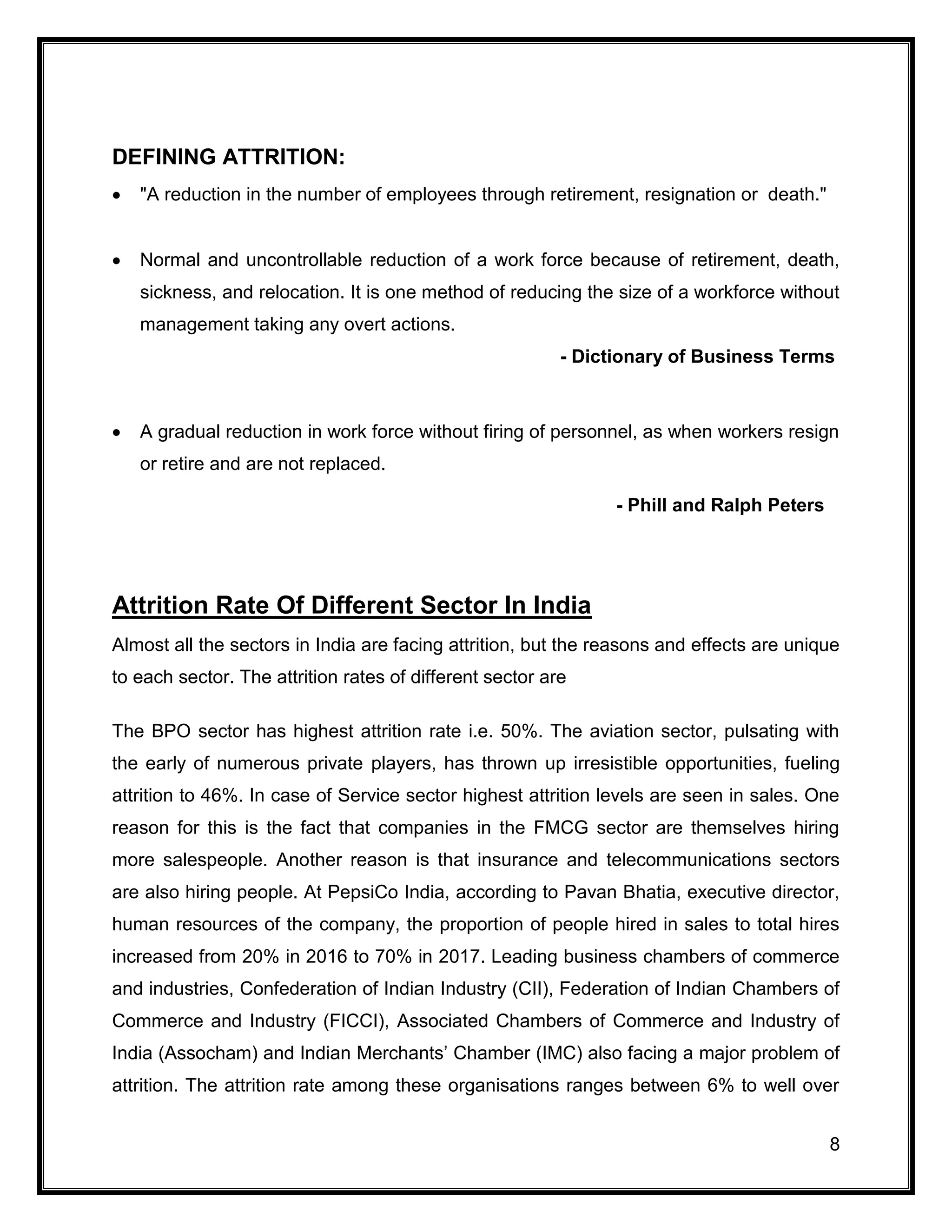 Employee Attrition Rate, MBA HR, Final Project Report. | PDF
