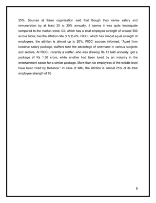 Employee Attrition Rate, MBA HR, Final Project Report. | PDF