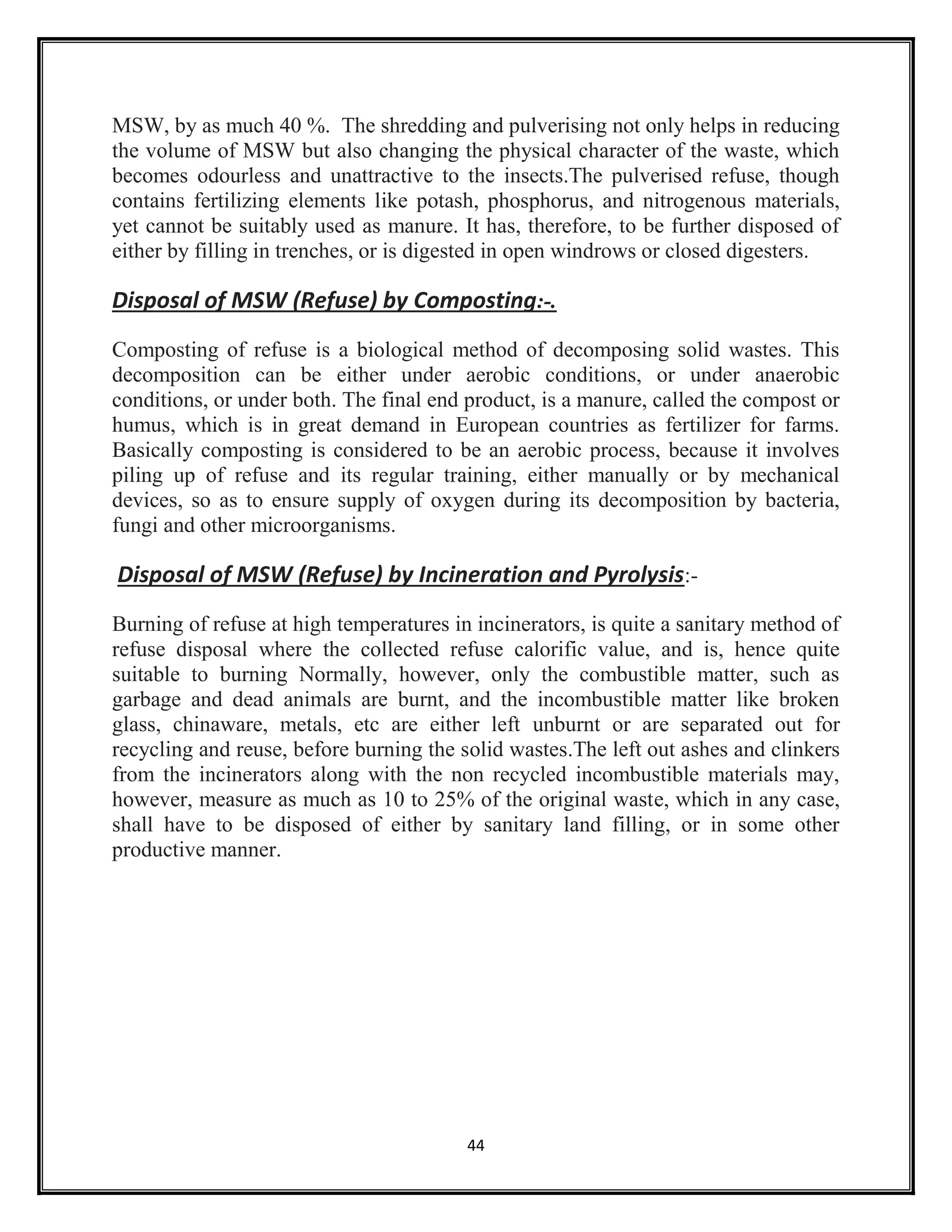 DESIGN OF A 30 MLD SEWAGE TREATMENT PLANT(PROJECT REPORT) | PDF