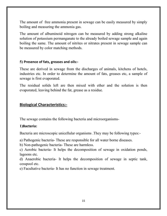DESIGN OF A 30 MLD SEWAGE TREATMENT PLANT(PROJECT REPORT) | PDF ...