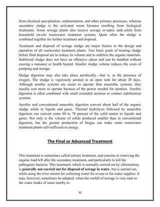 DESIGN OF A 30 MLD SEWAGE TREATMENT PLANT(PROJECT REPORT) | PDF