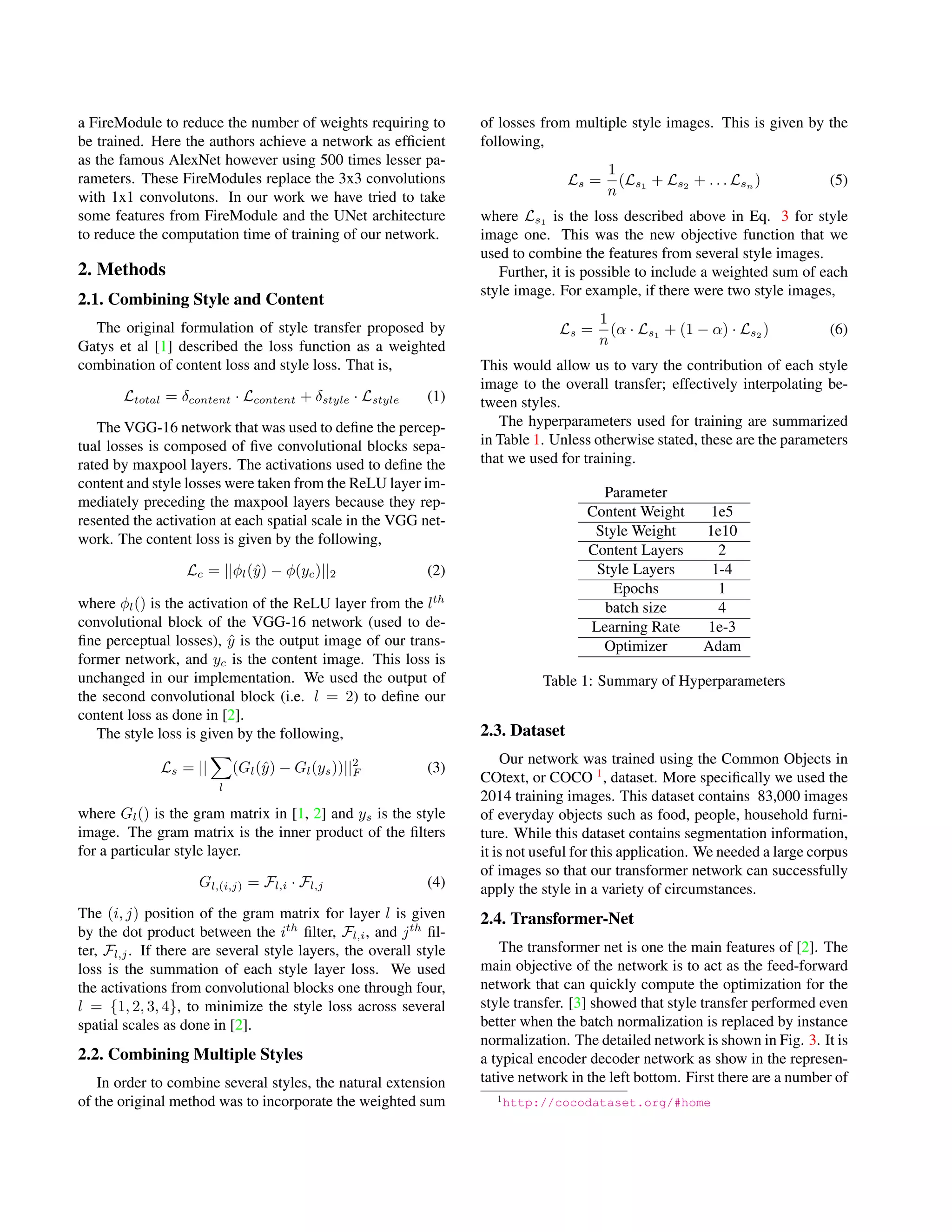 Multiple Style-Transfer in Real-Time | PDF | Graphics Software | Computer Software and Applications