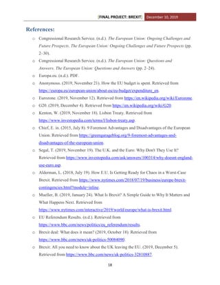 Brexit Project Report | PDF