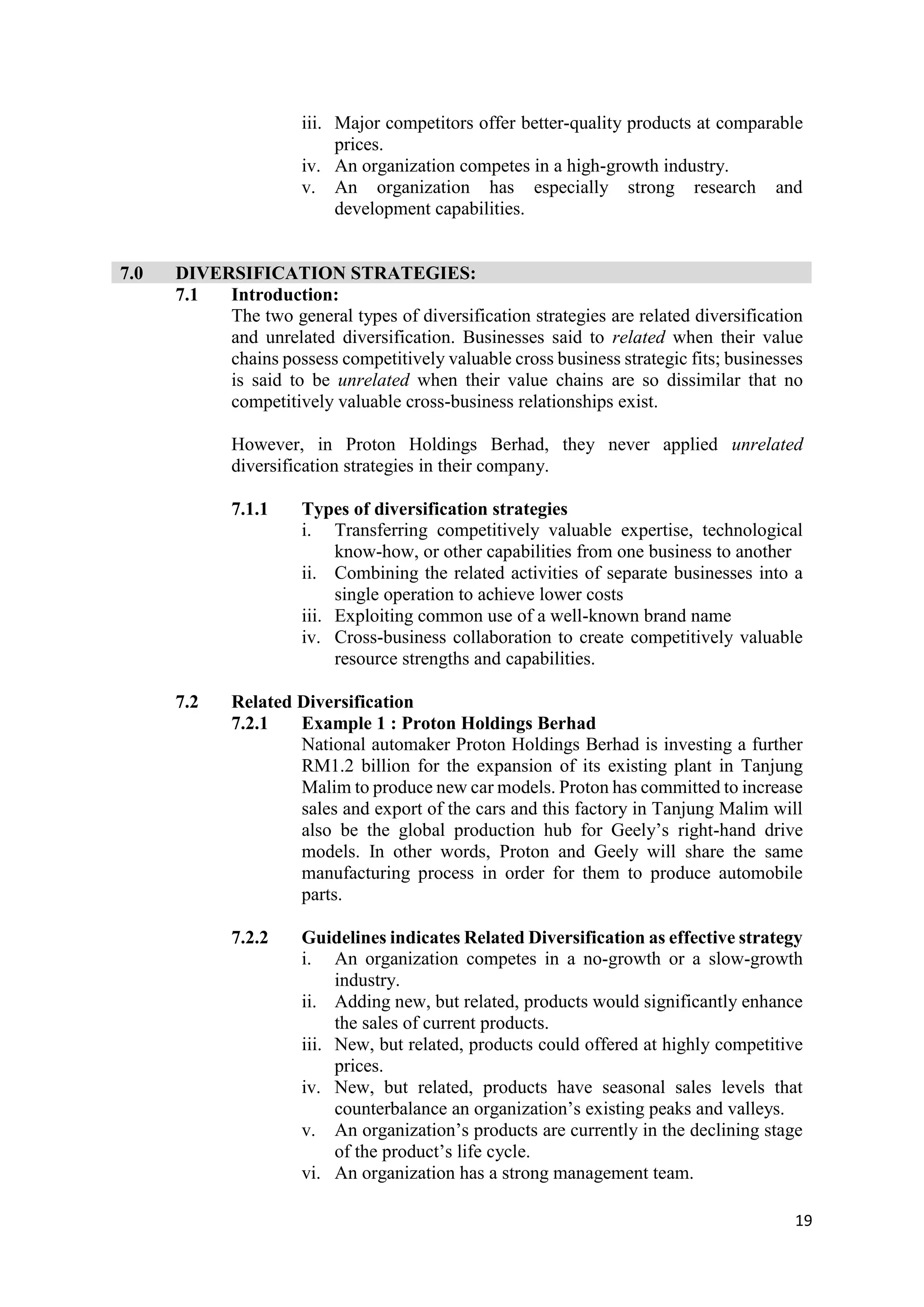 PROTON HOLDINGS CASE STUDY | PDF