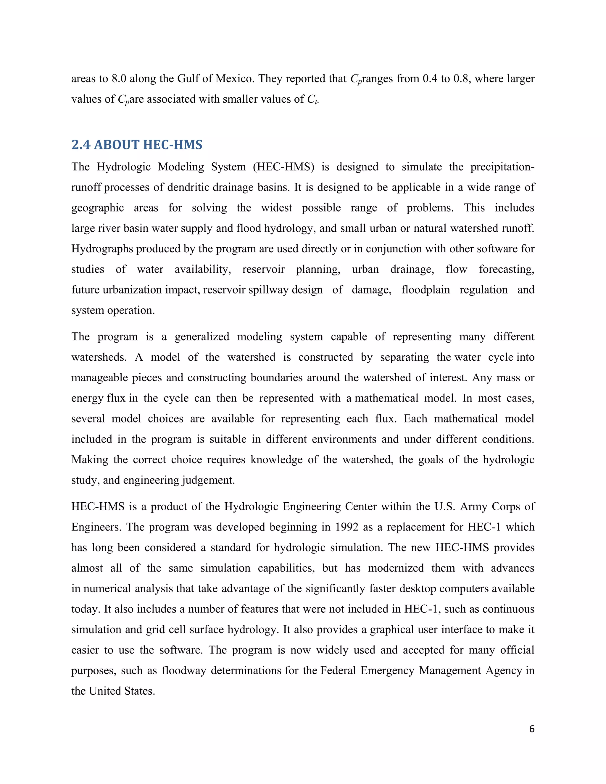 Rainfall Runoff Modelling on the Lower Tapi Basin using HEC-HMS | PDF