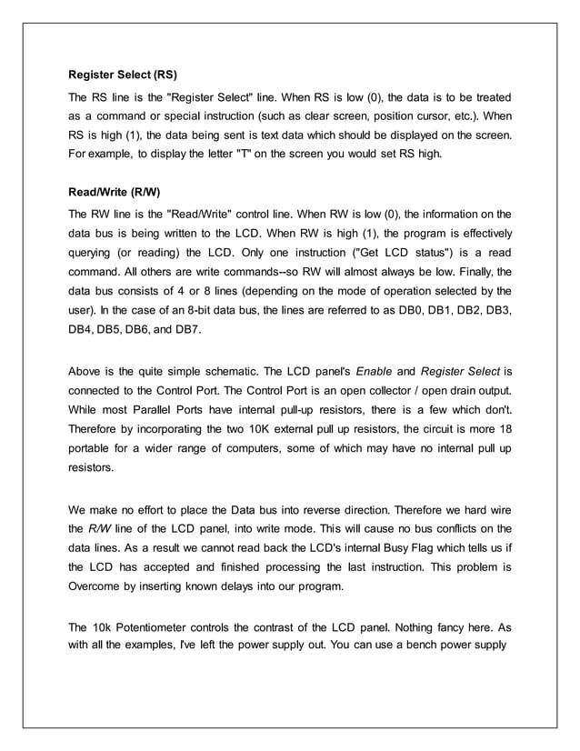 GSM Mobile Phone Based LCD Message Display System | DOC