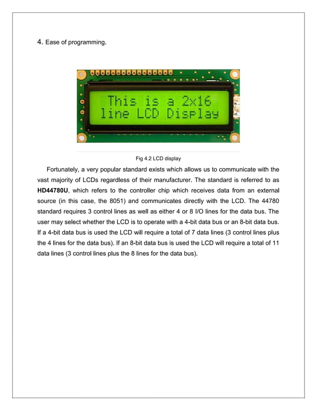 GSM Mobile Phone Based LCD Message Display System | PDF