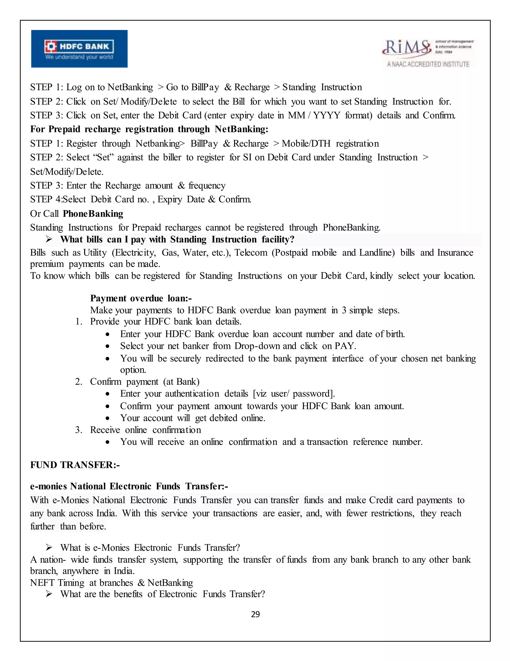 HDFC BANK REPORT | DOCX