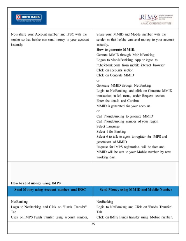 HDFC BANK REPORT | DOCX