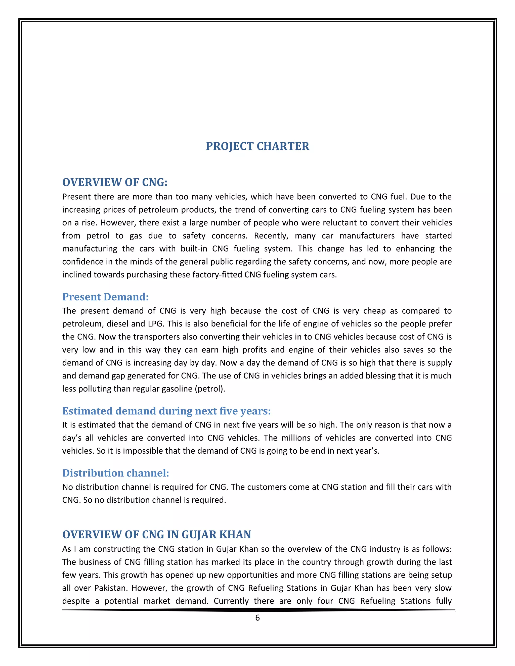 Construction of CNG station project final report. | DOC